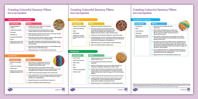 Recipe for How to Dye Pasta and Rice Bright Colors - Twinkl