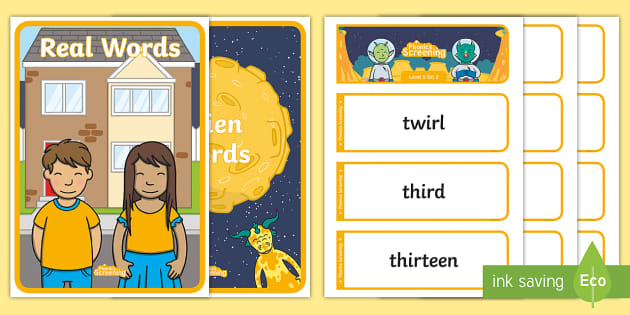 Phonics Screening Level 5 Set 2 Real and Alien Words Interactive ...