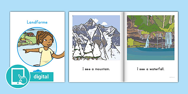 Landforms Early Emergent Reader eBook (teacher made)