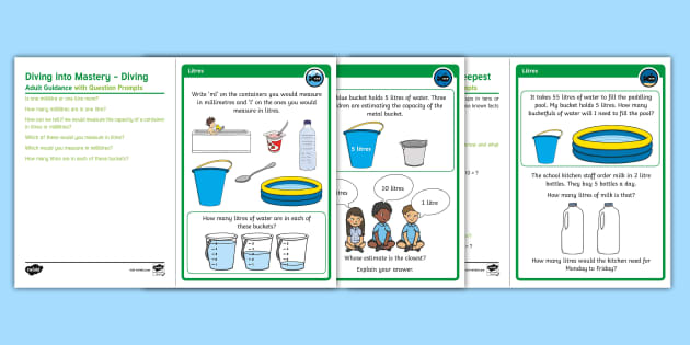Year 2 Maths Mastery: Litres Activity Cards (teacher made)