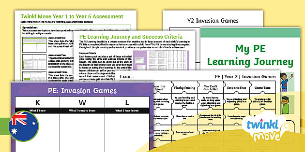 Move PE Year 2 Invasion Games Assessment Pack - Twinkl