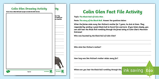 Colin Glen Fact File Activity | Primary Resources | Twinkl