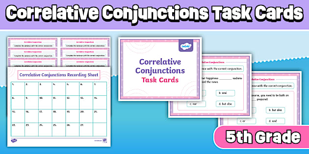 correlative conjunctions worksheets
