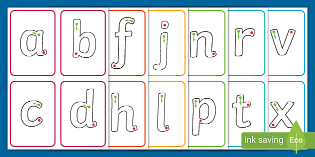 Letter Formation Cards (Lower Case)