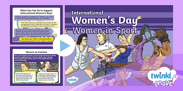 Women In Sport I International Women's Day PPT I KS2 PE