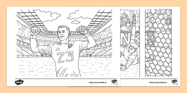 Dibujos del Dibu Martínez para colorear - Twinkl Argentina