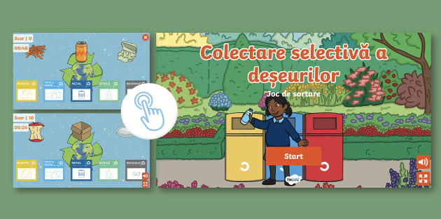 Colectare selectivă a deșeurilor – Joc online de sortare