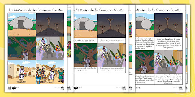 Tarjetas de secuenciar por niveles: La historia de la Semana Santa