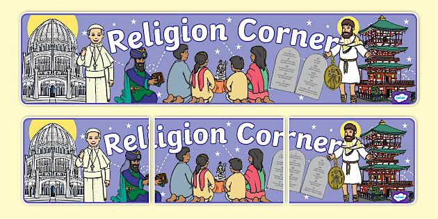 * NEW * Religion Corner Display Banner (teacher made)