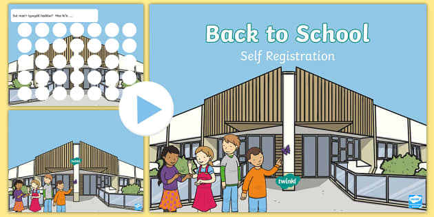 Back to School Self-Registration PowerPoint - Welsh - Twinkl
