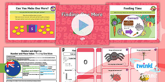 Foundation Number and Place Value: One More and One Less L1