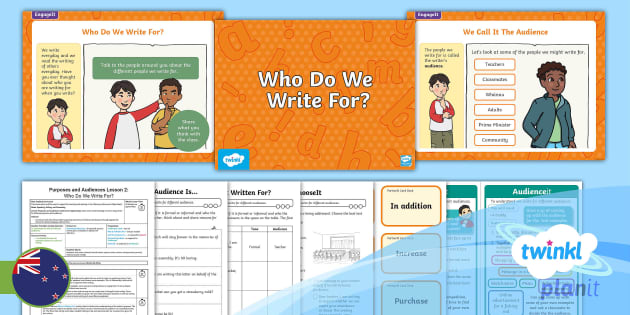 Writing Purposes and Audiences Lesson 2:Who Do We Write For?