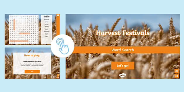 * NEW * RE: Harvest Festivals: LKS2 Interactive Word Search