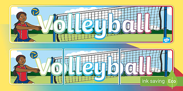 Volleyball Display Banner (teacher made) - Twinkl