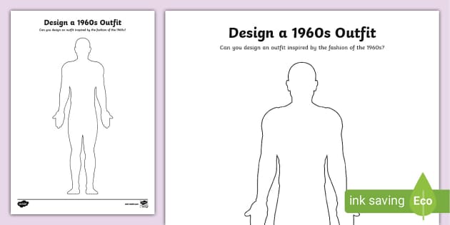 Design a 1960s Outfit (teacher made) - Twinkl