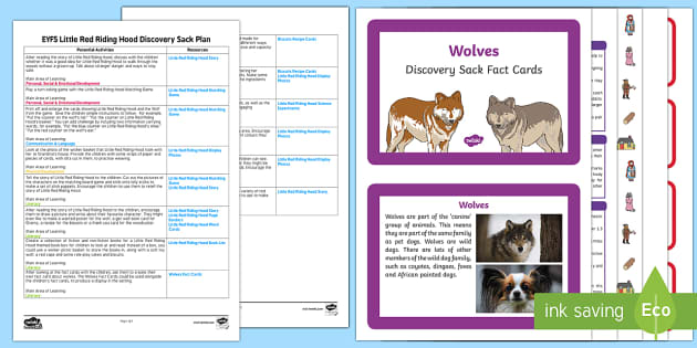 EYFS Little Red Riding Hood Discovery Sack Plan and Resource Pack