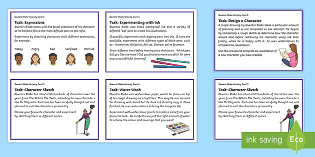 Quentin Blake Task Cards (Lehrer gemacht) - Twinkl
