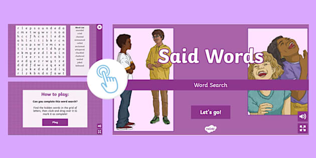 Said Words Word Search (teacher made) - Twinkl