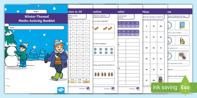 Stage 4 Winter-Themed Maths Activity Booklet NZ - Twinkl