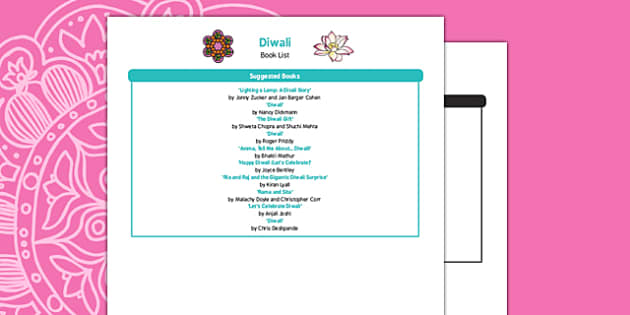 Diwali Book List (Hecho por educadores) - Twinkl
