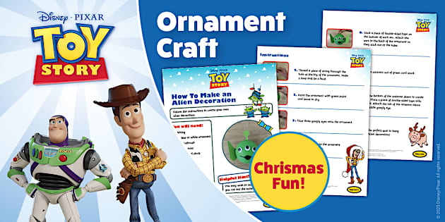 Toy Story: Christmas Ornament Craft Instructions