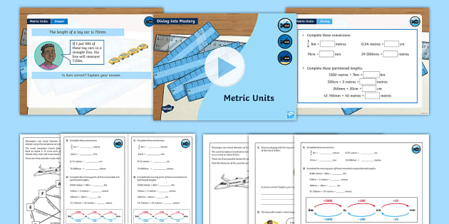 Year 5 Diving into Mastery: Metric Units Teaching Pack
