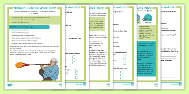 National Science Week 2022 Reading Comprehension | Twinkl
