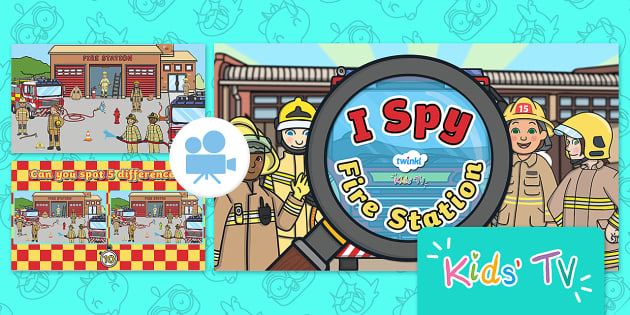 I Spy at the Fire Station | Interactive Video - Twinkl