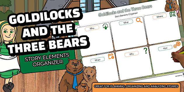 Goldilocks Story Elements Organiser Worksheet