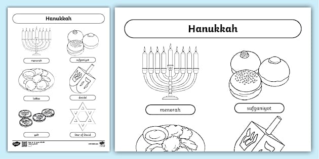 hanuakkah coloring pages