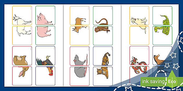 Lunar New Year Matching Puzzle Game (teacher made) - Twinkl