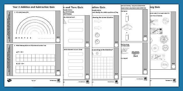 Year 2 Term 4 Mathematics Assessment Pack (teacher made)