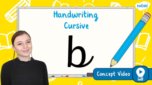 FREE! - The Letter 'b' | Cursive Handwriting Concept Video