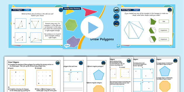 👉 Y3 Diving into Mastery: Step 8 Draw Polygons Teaching Pack