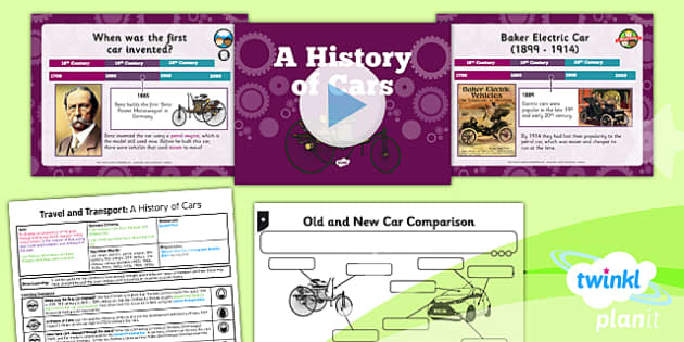 History: Travel and Transport: A History of Cars KS1 Lesson Pack 3