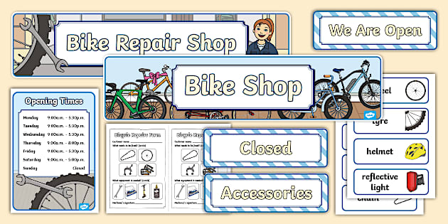 Bicycle Shop Role Play Pack