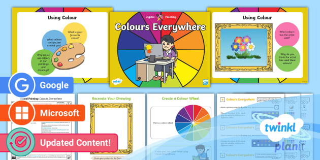 Computing: Digital Painting: Colours Everywhere Year 1 Lesson 2