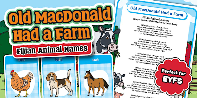 Fiji Language Week Song: Old MacDonald Fijian Animals