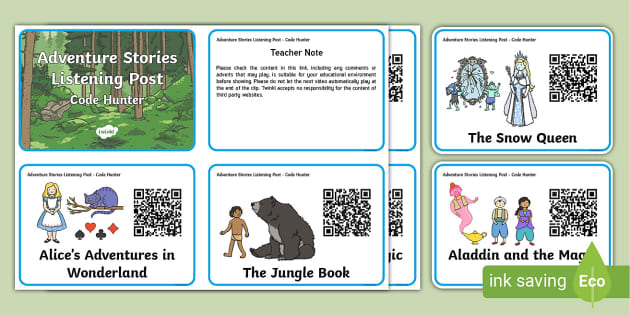 Traditional Tales and Adventure Stories Listening Post Code Hunter