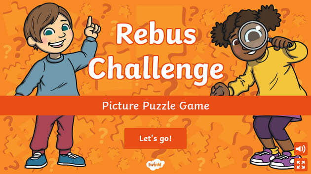 Rebus Challenge Interactive Puzzle Game - Twinkl
