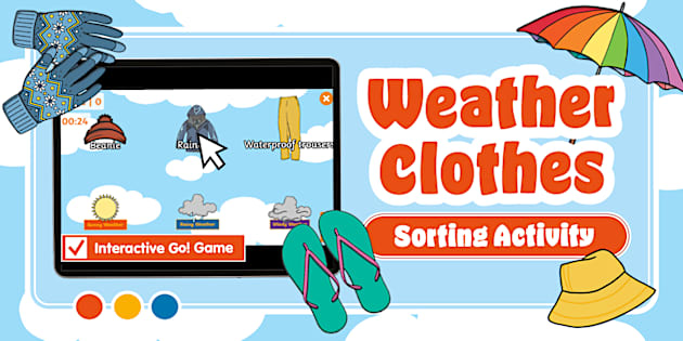 Weather Clothes Sorting Activity