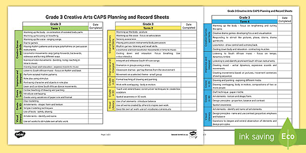 Creative Arts CAPS Document PDF Content Planner Grade 3 Gu a De Trabajo Creative Arts CAPS Document PDF Content Planner Grade 3 Gu a De Trabajo