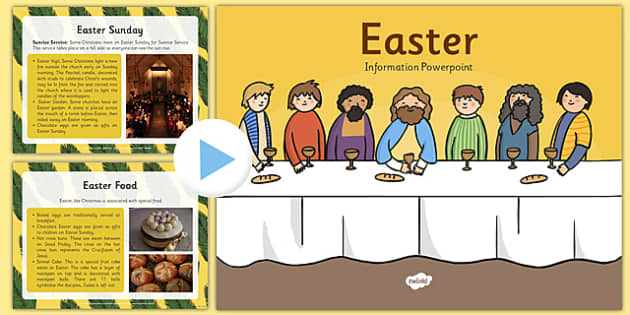 Easter Information PowerPoint (teacher made) - Twinkl
