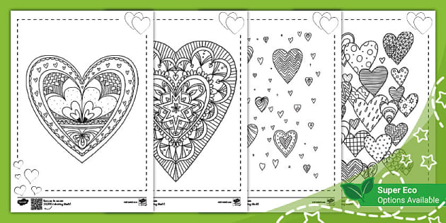 detailed love coloring pages