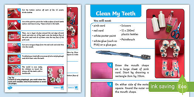 Clean Teeth Craft Activity - Primary Resources -EYFS