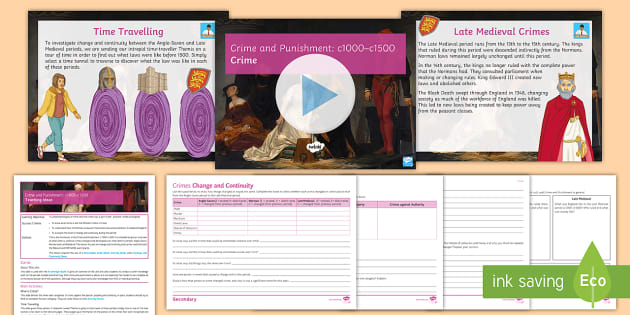 Crime and Punishment Lesson Pack c1000-c1500 Lesson 1: Crime