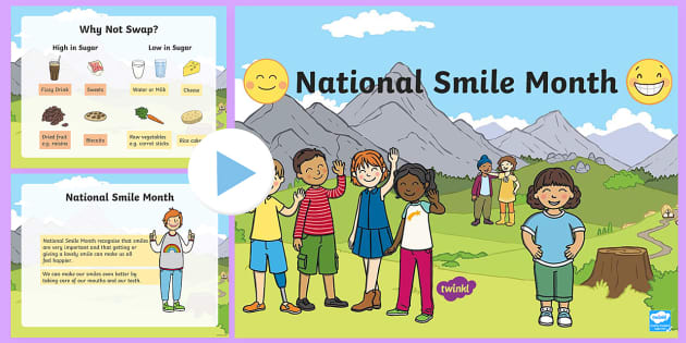 Whole School Assembly on National Smile Month PowerPoint