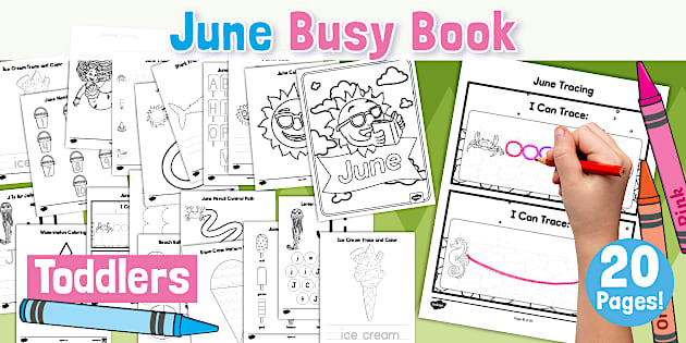 June Busy Book (teacher made) - Twinkl