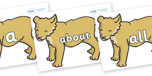 FREE! - 100 High Frequency Words on Puppy (teacher made)