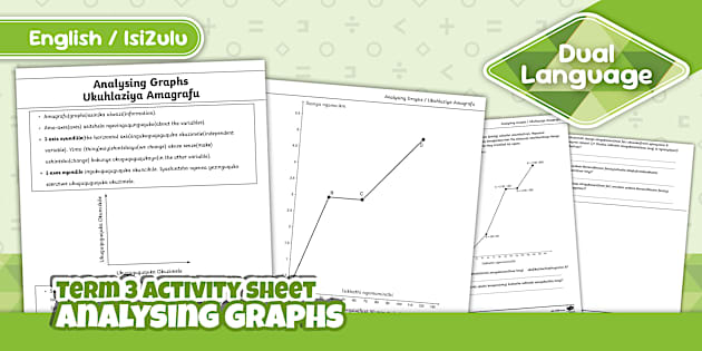 Grade 7 Maths - Term 3 - Analysing Graphs Activity sheet (CAPS Aligned)